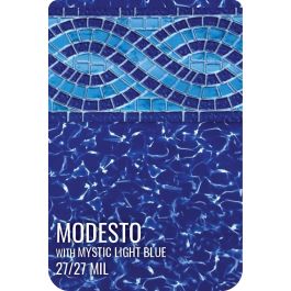 Modesto - Mystic Light Blue Inground Pool Liner